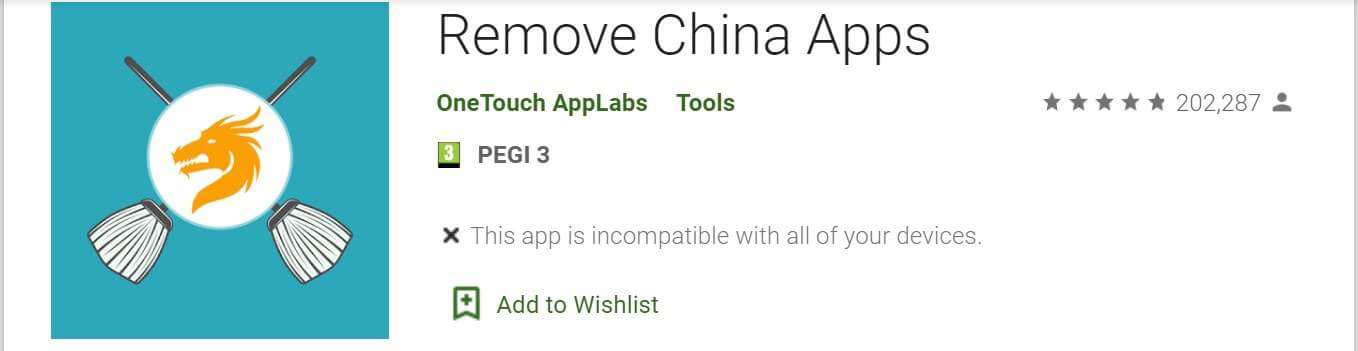 移除中國產 APP 神器「Remove China Apps」被 Google 下架 - XFastest Hong Kong